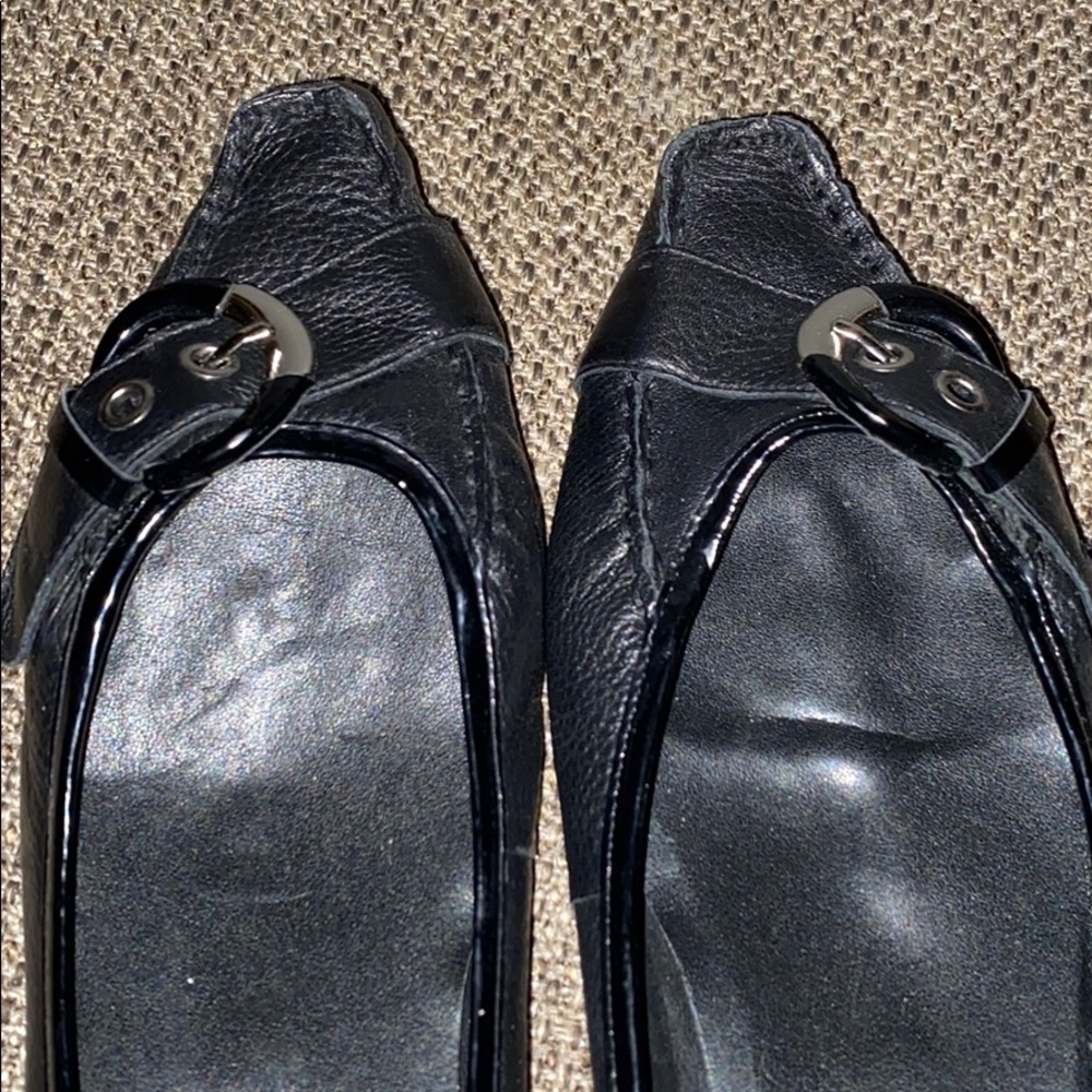 Bcbg Girls Black Mini Square Toe Kitten Heel Pump - Gem